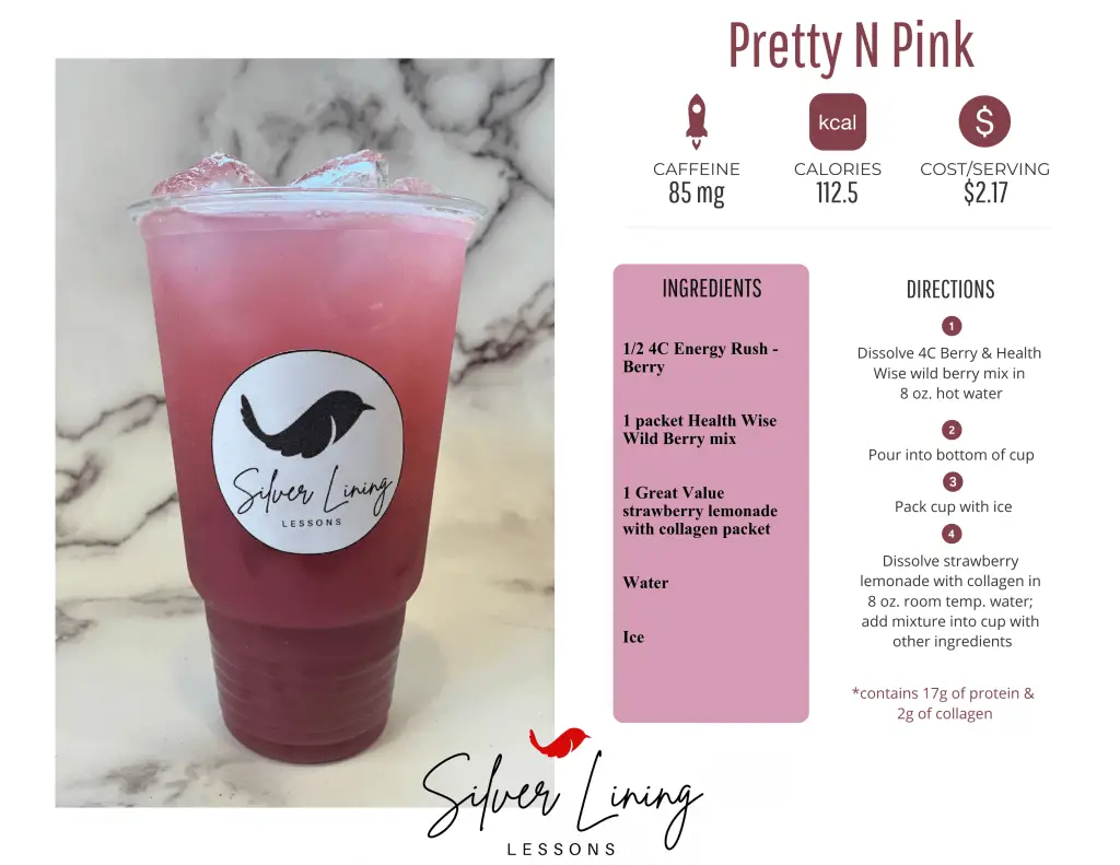 Pretty N Pink (Specialty Drink) – Silver Lining Lessons