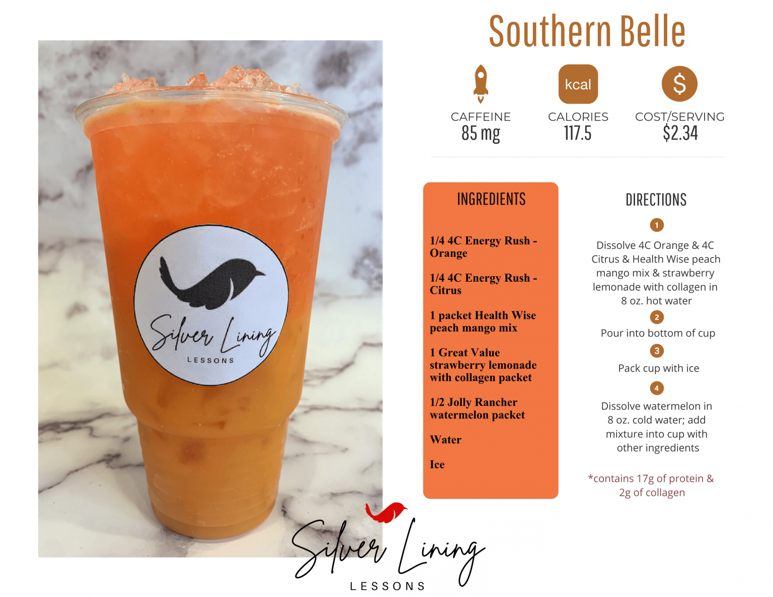 Southern Belle (Specialty Drink) – Silver Lining Lessons
