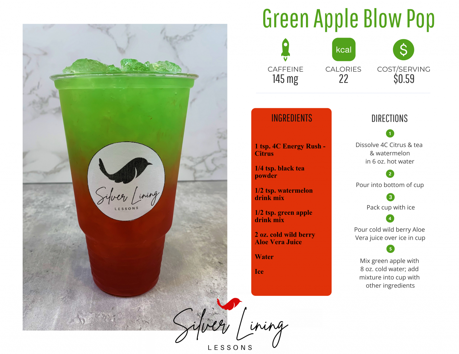 Green Apple Blow Pop – Silver Lining Lessons